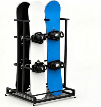 Generic Snackregale,Snowboard-Aufbewahrungsregal,Skiausr&uuml;stungs-Displayhalter-Organizer f&uuml;r Werkstatt,Schuppen,Eigentumswohnung,Vertikaler Snowboardst&auml;nder au