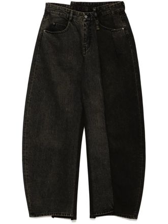 JNBY Jeans in Colour-Block-Optik - Schwarz