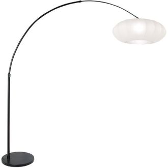 Steinhauer Lampadaire lampadaire arc lampe de salon m&eacute;tal soie H 230 cm