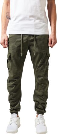 Urban Classics Herren Hose Camo Cargo Jogging Pants, Olive Camo, Gr. W36