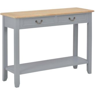 vidaXL Konsolentisch Grau 110 x 35 x 80 cm Holz Vidaxl