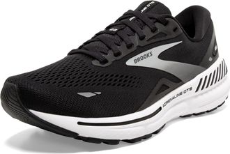 Brooks Herren Adrenaline GTS 23 Sneaker, Schwarz/Wei&szlig;/Silber, 40.5 EU