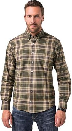 JP1880 WHITELISTED Hemd, BD, MF, Karo, 1/1 T-Shirt, Vert Olive, 6XL Hommes