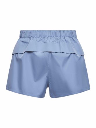 Prada Womens Light Blue Technical Canvas Shorts Recycled Polyester
