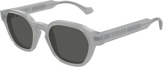 Gucci Sonnenbrille mit ovalem Rahmen - - Accessories - unisex - Grau - 50 MM