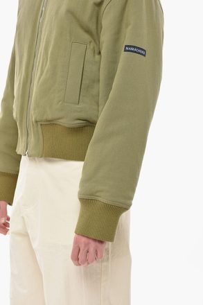 Namacheko Padded Cotton-and-Silk Bomber with Zip Closure Namacheko