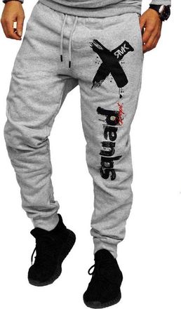 rmk Jogginghose Herren Trainingshose Hose Fitnesshose Sporthose Sweatpants elastischer Bund, aus Baumwolle