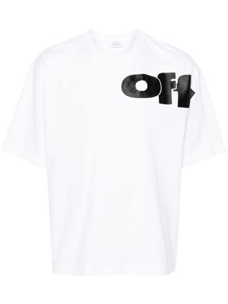 Off-white T-Shirt mit Logo - Wei&szlig;