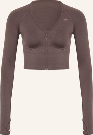 Gymshark Gymshark Trainingsjacke Lift Seamless braun
