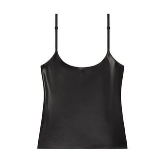 Courr&egrave;ges Damen, Oberteile, Schwarzk, MGr&ouml;&szlig;e