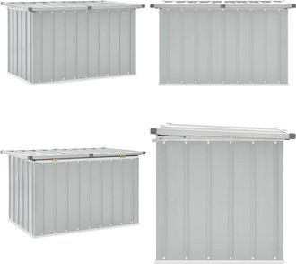 vidaXL Gartenbox Grau 109x67x65 cm - Gartenbox - Au&szlig;enaufbewahrung - Gartenm&ouml;bel - Stauraum - Holzoptik - Home & Living