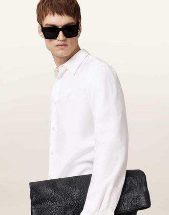 AllSaints Heartsaints - Chemise &agrave; manches longues - Blanc