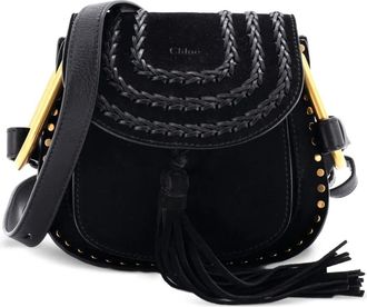Chloé Hudson Handbag Whipstitch Leather Mini crossbody bag - Noir