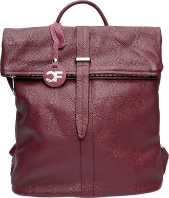 Carla Ferreri Violette Lederhandtasche