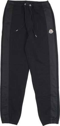 Moncler Femme, Pantalons, Noir, Taille: 36 FR Pantalon de jogging d&eacute;contract&eacute; &agrave; taille mi-haute