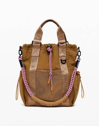 Desigual Sac &agrave; dos multi-positions avec cordons de serrage - Marron-Neutral