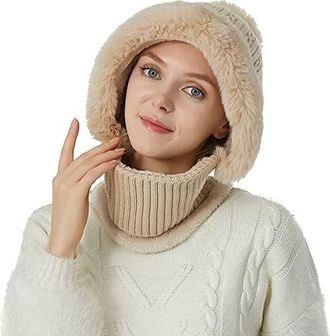 Generic Bonnet dhiver pour homme avec protection des oreilles pour femme - Bonnet tricot&eacute; simple et polyvalent - Protection auditive chaude - Bonnets pour enf