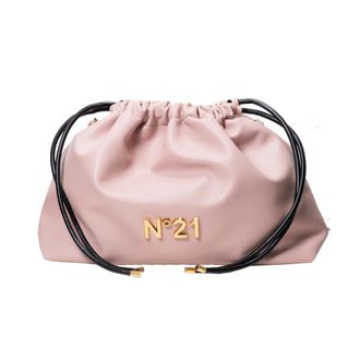 N&deg;21 Femme, Sacs, Rose, Taille: ONE Size Sac Pochette en Cuir Nappa Doux