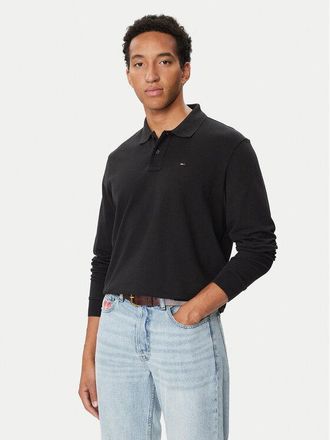 Tommy Jeans Poloshirt DM0DM23630 Schwarz Regular Fit