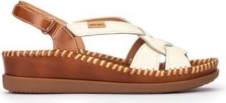 Pikolinos Sandales &agrave; Semelles compens&eacute;es en Cuir CADAQUES pour Femme Color NATA