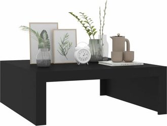 Les Tendances Table basse Noir 100x100x35