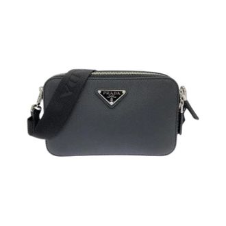 Prada Sac bandouli&egrave;re Saffiano Pre-owned - Femme - Pre-owned - Noir - Taille: ONE Size