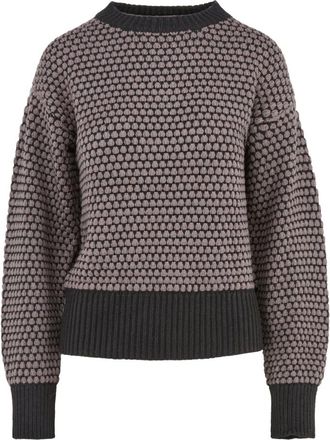 Bomboogie Femme, Pulls, Noir, Taille: 36 FR Pull jacquard toucher doux