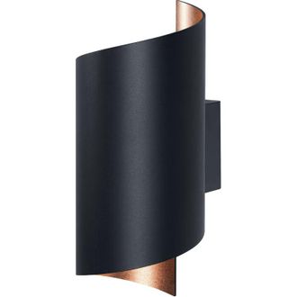 Ledvance Orbis twist smart+ Wi-Fi Leuchte, dimmbare led Wandleuchte, 12W, Farbtemperatur von 3000 - 6500K, 600 Lumen, Farbkombination schwarz/kupfer
