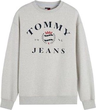 Tommy Hilfiger Sweat oversizes&eacute;rigraphi&eacute; en coton m&eacute;lang&eacute;