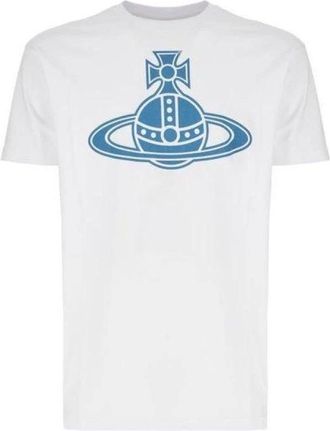 Vivienne Westwood Homme, Tops, Blanc, Taille: M Paris Orb Classic T-shirt