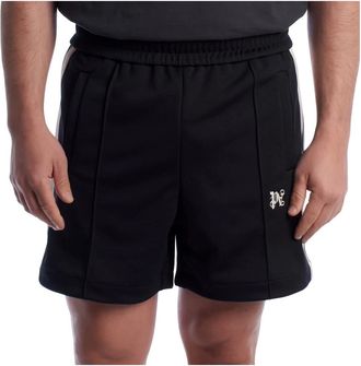 Palm Angels Homme, Sport, Noir, Taille: M Monogram Track Shorts