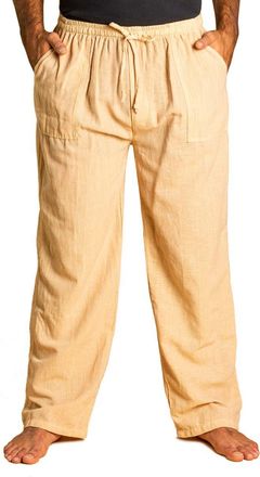 Panasiam Relax Pants Cotton Lini, beige, M