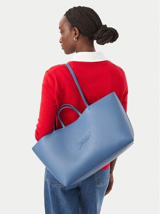 Tommy Jeans Handtasche Tjw Must Tote AW0AW19051 Hellblau