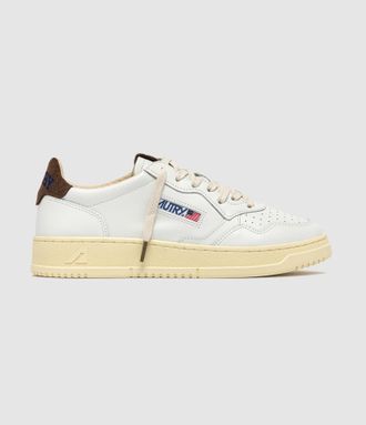Autry Baskets Homme Medalist Low Lea Suecolleg White Chocochip
