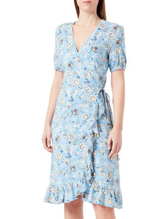 Part Two Part Two Damen Clairepw Dr Dress Feminine Silhouette Kleid, Dusk Blue Ornament Flower, 34