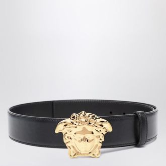 Versace Black belt with Medusa Head buckle