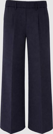 Forte_Forte Pantalon Fluid Cotton Twill Elasticated Notte