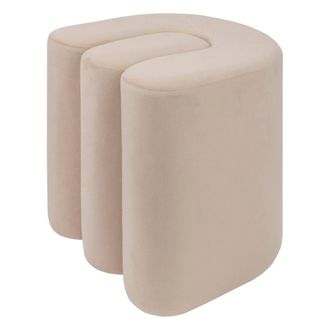 Atmosphera Atmosphera - Sitzsack aus samt Bolan beige 40x40cm