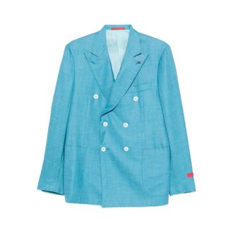 Isaia Homme, Costumes, Bleu, Taille: 3XL Jacket