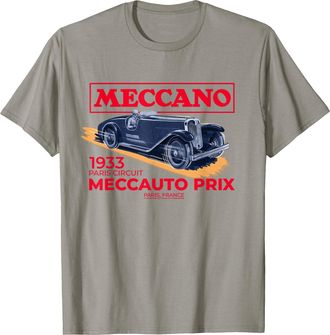 Meccano Paris 1933 Retro Rennwagen T-Shirt