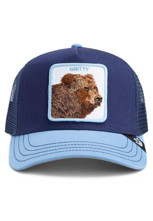 Goorin Brothers Trucker Cap The Gritty Bear Navy Dunkelblau, Size:OneSize