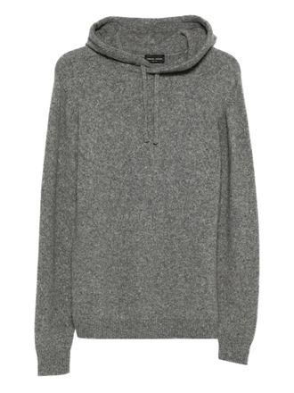 Roberto Collina hooded knitwear sweater - Grau