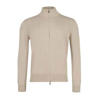 Gran Sasso Rei&szlig;verschluss-Strickjacke - - Knitwear - Herren - Beige - 4XL