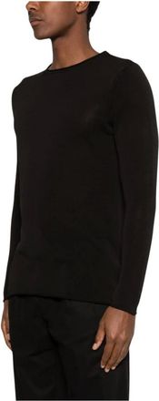 Daniele Fiesoli Homme, Tops, Noir, Taille: S Pull ras du cou