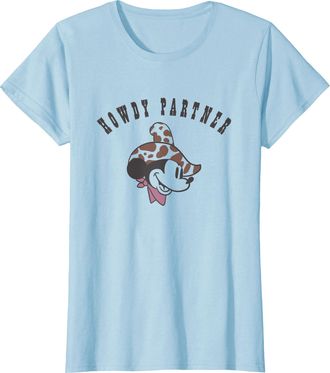 Disney Mickey And Friends Howdy Partner Cowboy Mickey Retro T-Shirt