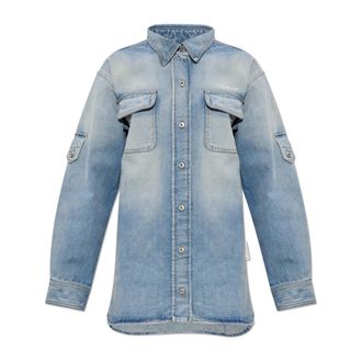 Off-white Denim Shirt - - Blouses & Shirts - Damen - Blau - M