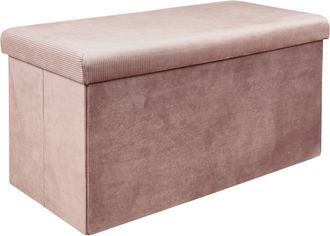 The Home Deco Factory The HD6816 Faltbare Sitzbank, HD6816, Rosa