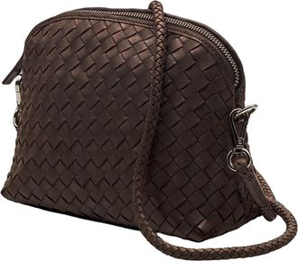 Dragon Diffusion Chunky Fellini Calfskin Leather Clutch - Brown