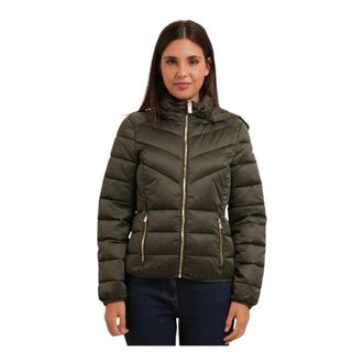Yes-Zee Veste matelass&eacute;e &agrave; capuche - Femme - Vestes - Vert - Taille: 42 FR