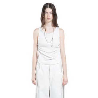 Ann Demeulemeester Mara Wrinkled Cropped Tank Top